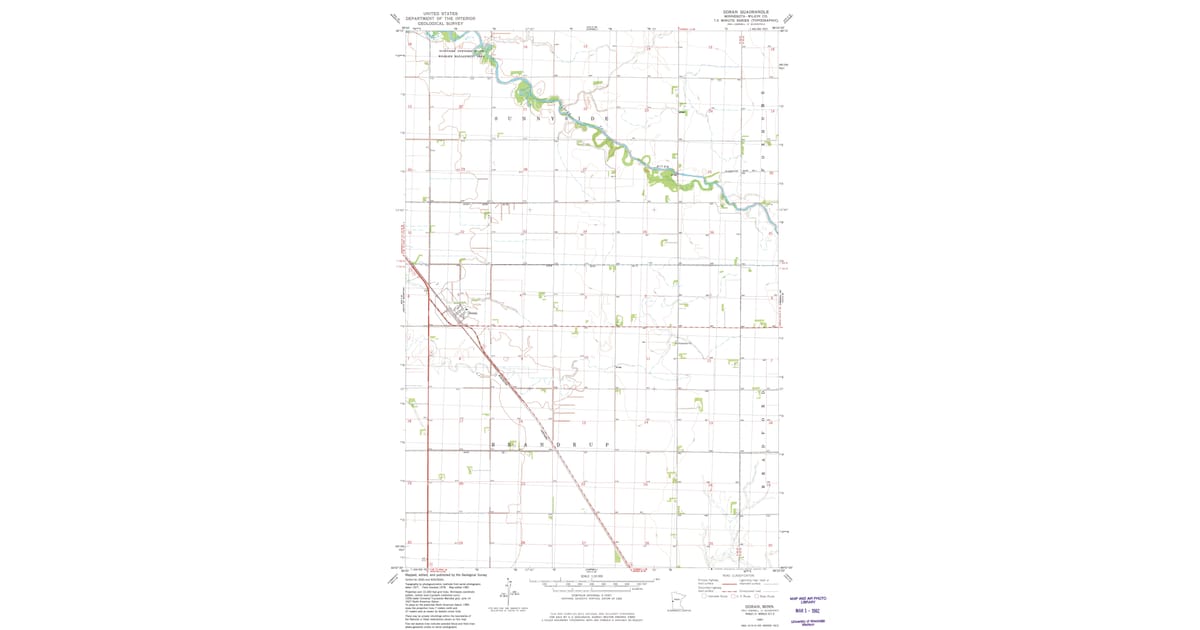 1981 Map of Doran, MN — High-Res | Pastmaps