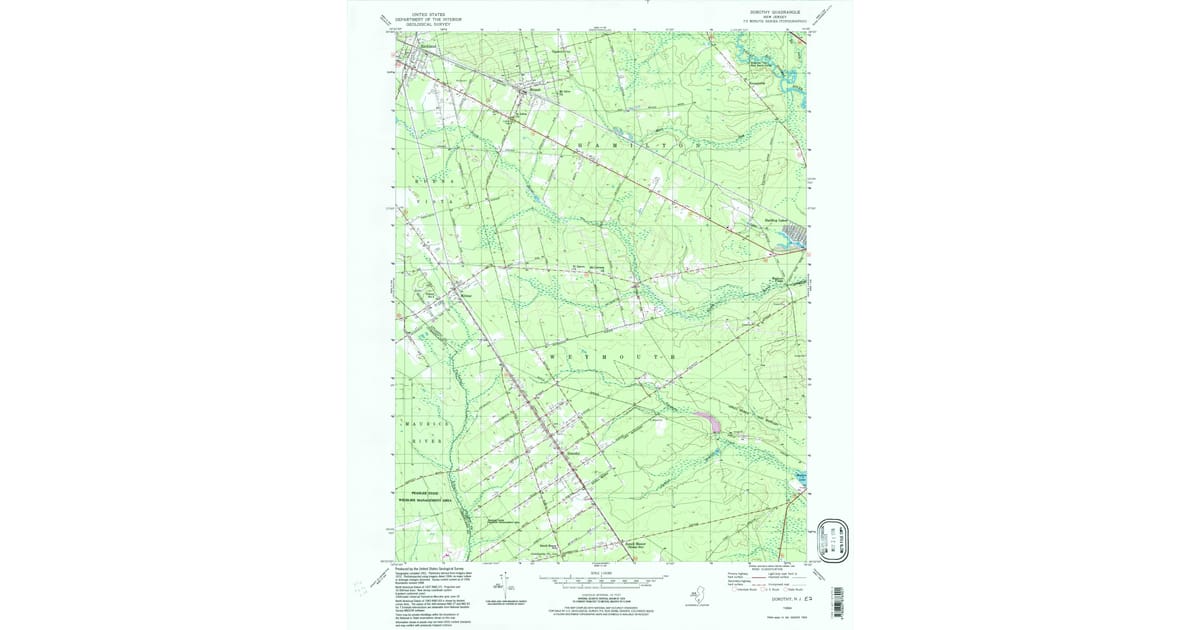 1990s Maps of Gigantic City, Hamilton Township | Pastmaps