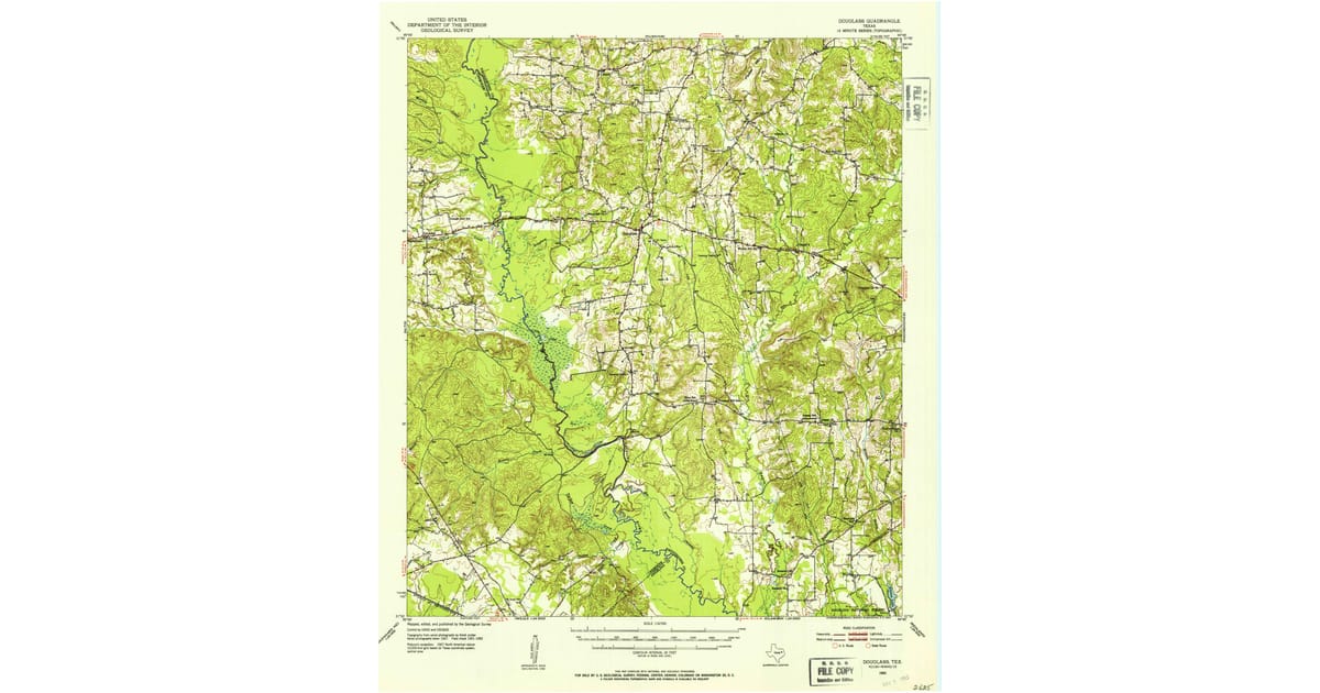 Old Maps of Cross Roads, TX | Pastmaps