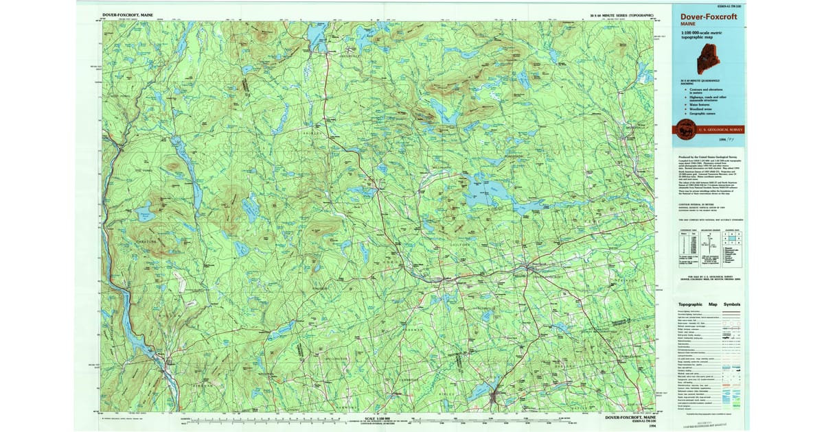 1990s Maps of Haseltine Corner, Dexter | Pastmaps