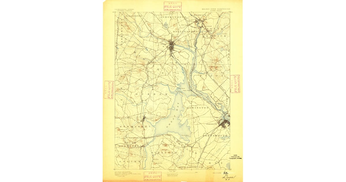 1890s Maps of Lee, NH | Pastmaps