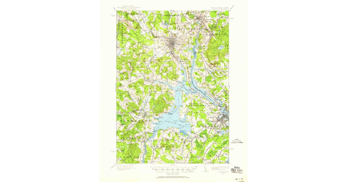 1916 Map of Dover, NH — High-Res | Pastmaps
