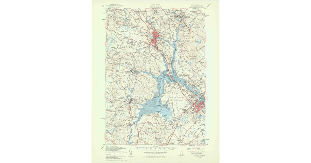 1956 Map of Dover, NH — High-Res | Pastmaps