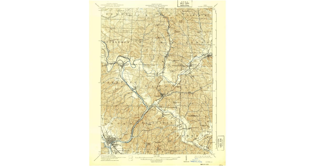 Old Maps of Magnolia, OH for Genealogy | Pastmaps