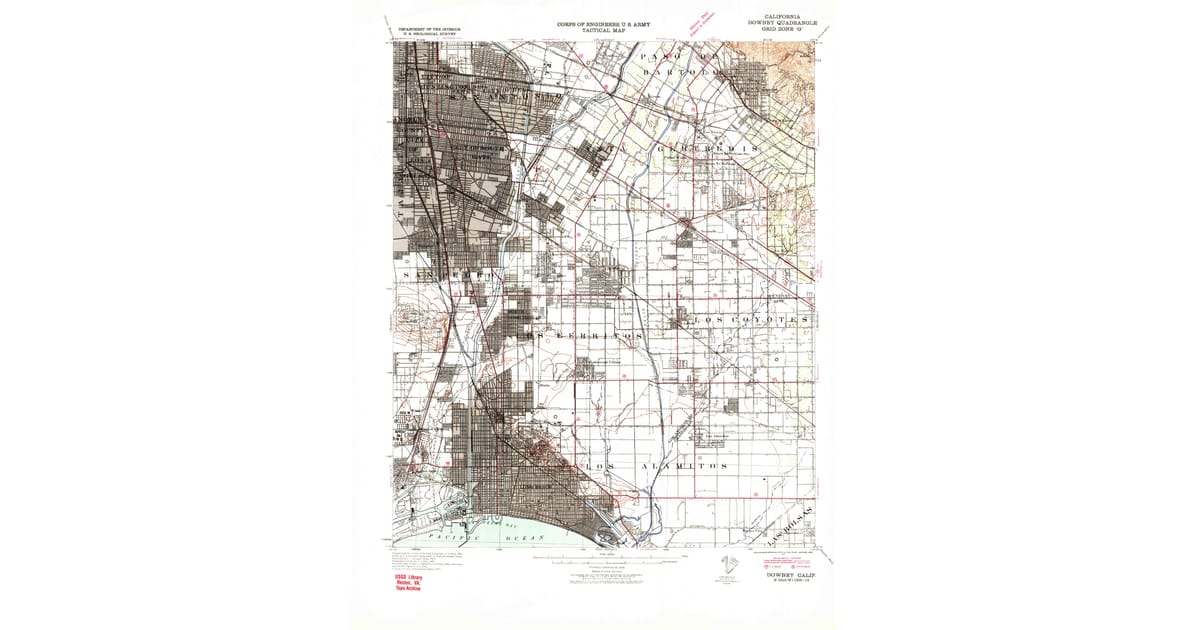 1940s Maps of Watts, Los Angeles | Pastmaps