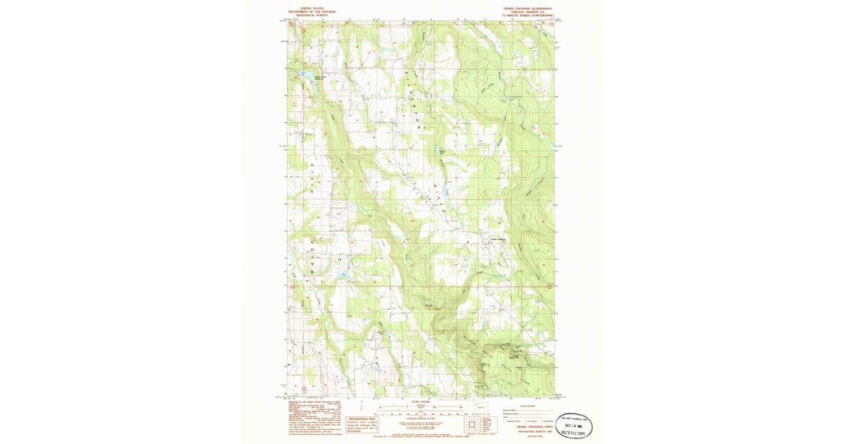 1985 Map of Drake Crossing, Marion County, OR — High-Res | Pastmaps