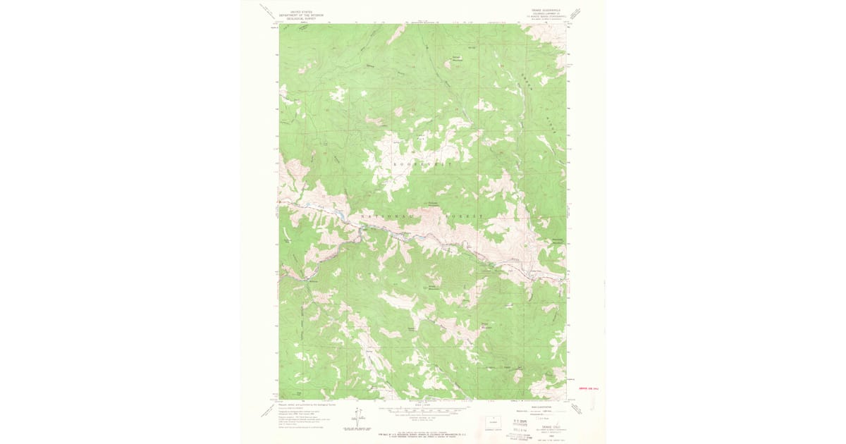 1962 Map of Drake, Larimer County, CO — High-Res | Pastmaps