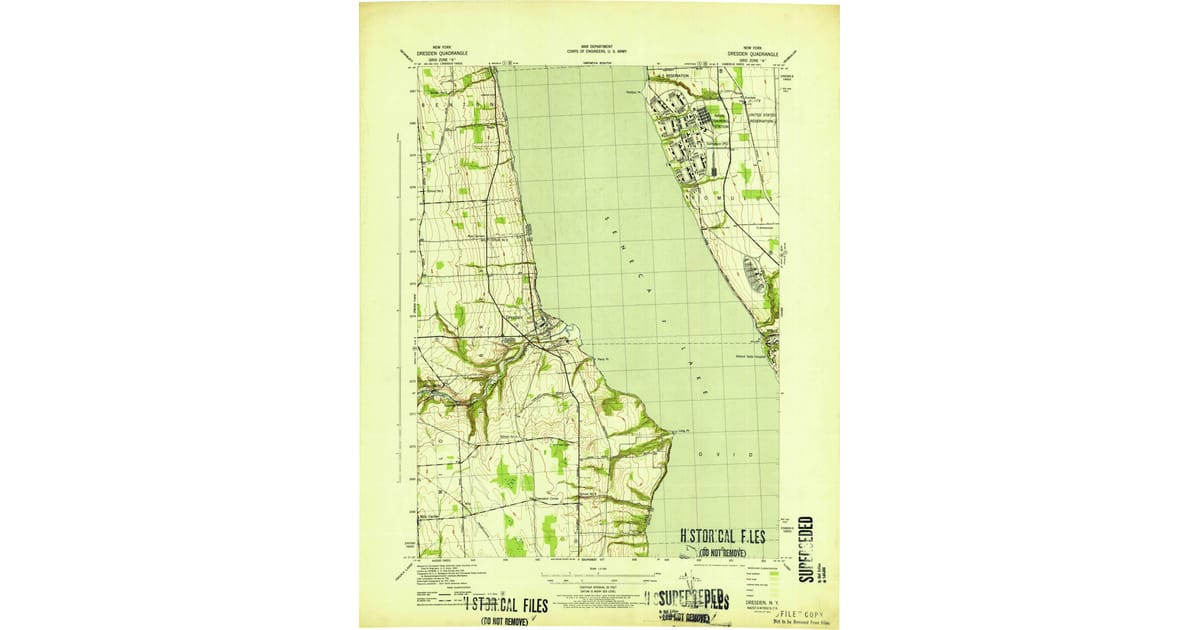 1943 Map of Dresden, Yates County, NY — High-Res | Pastmaps
