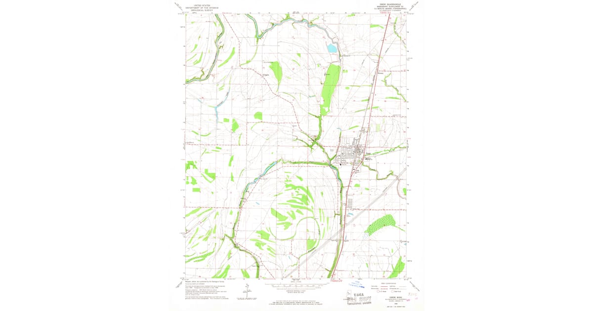 1966 Map of Drew, MS — High-Res | Pastmaps