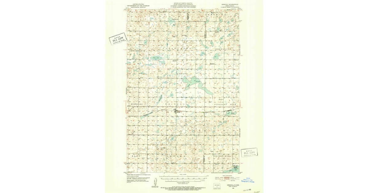 Old Maps of Kidder County, ND for Metal Detecting | Pastmaps