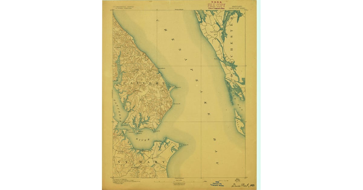 Old Maps of Calvert Beach Park, MD | Pastmaps