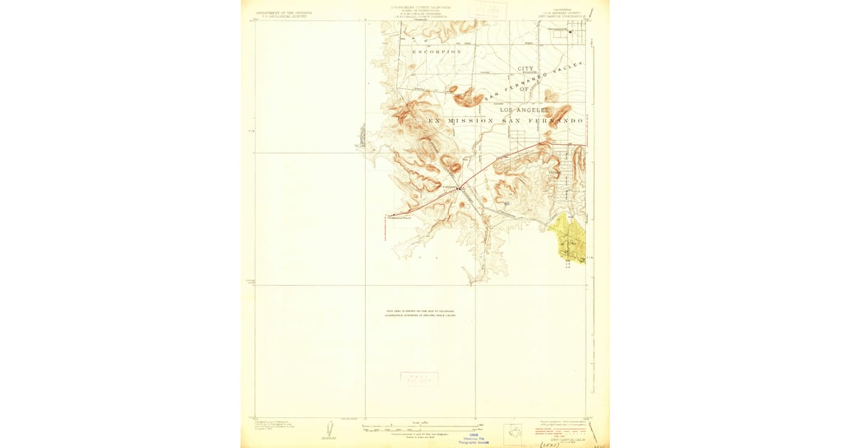 1920s Maps of Hidden Hills, CA | Pastmaps