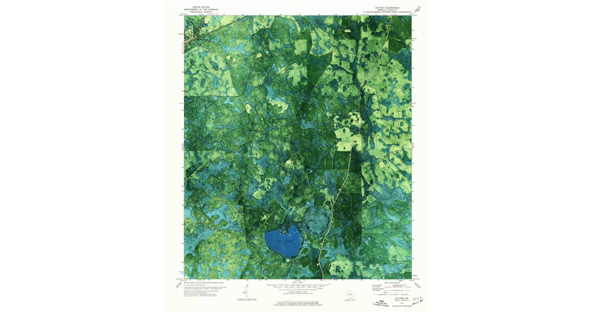 1971 Map of Du Pont, GA — High-Res | Pastmaps