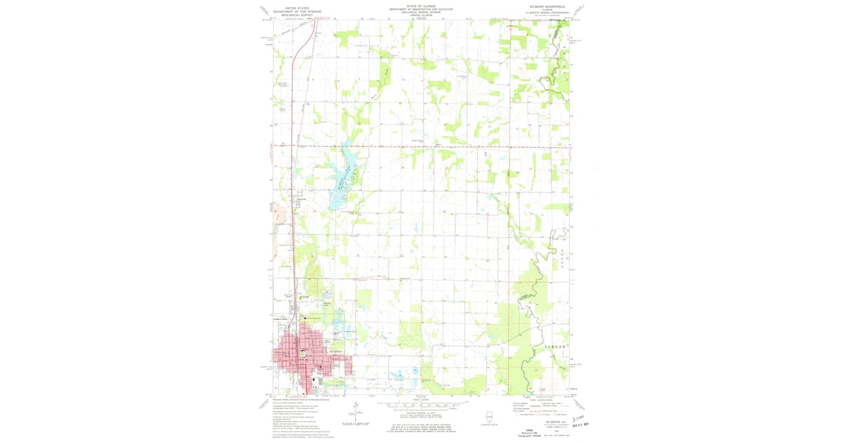 1975 Map of Du Quoin, IL — High-Res | Pastmaps