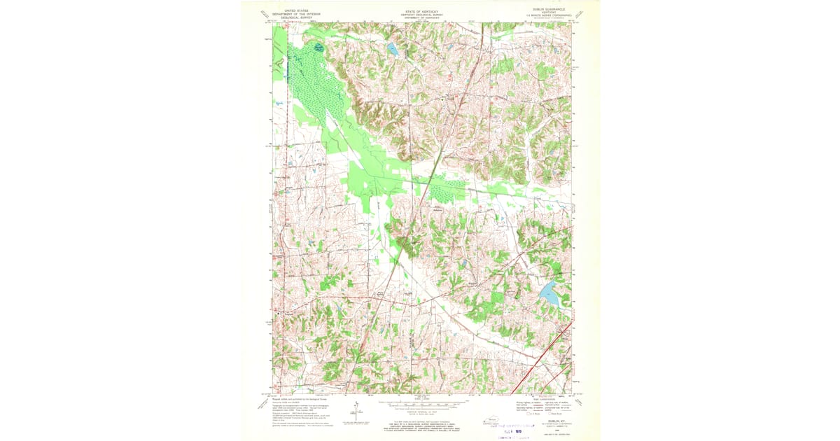 1960s Maps of Hickman County, KY | Pastmaps
