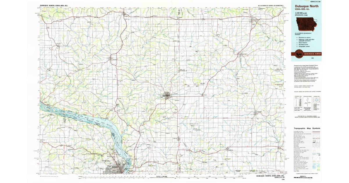 1980s Maps of Hazel Green, WI | Pastmaps
