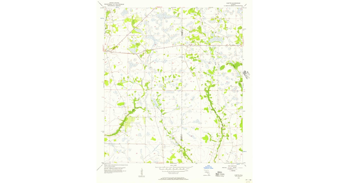 1956 Map of Duette, Manatee County, FL — High-Res | Pastmaps