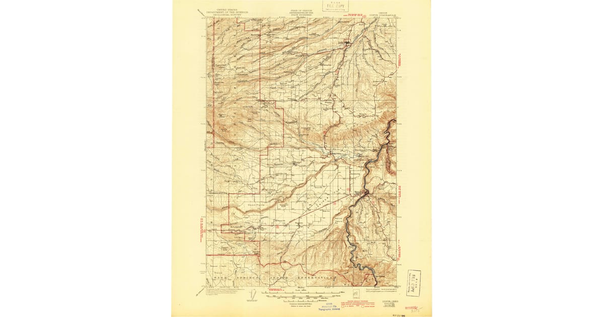 1930s Maps of Hood River County, OR | Pastmaps