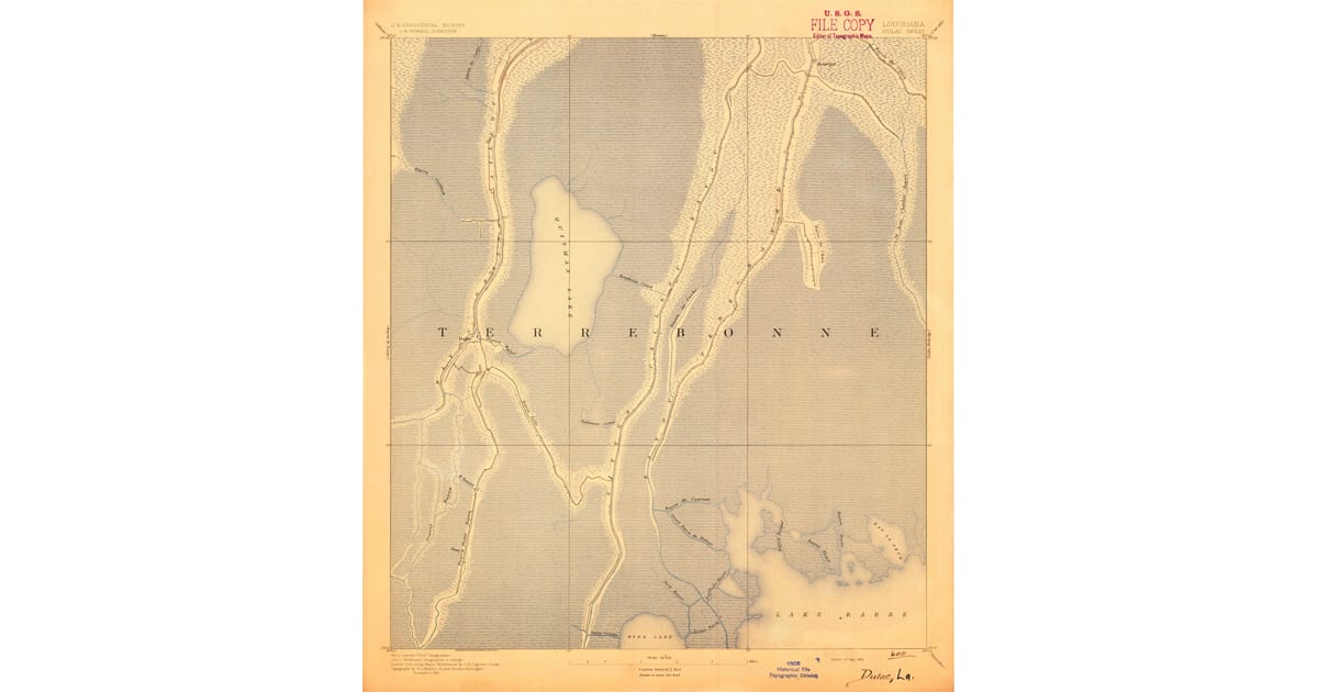 Old Maps of Dulac, LA | Pastmaps