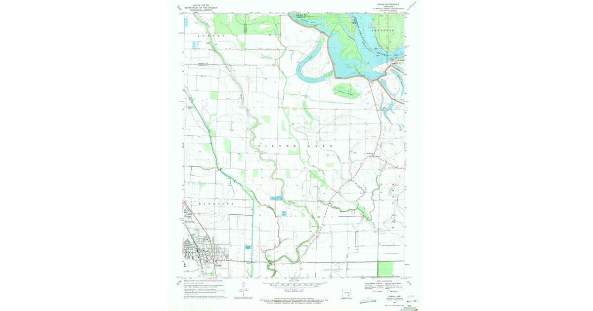1969 Map of Dumas, AR — High-Res | Pastmaps
