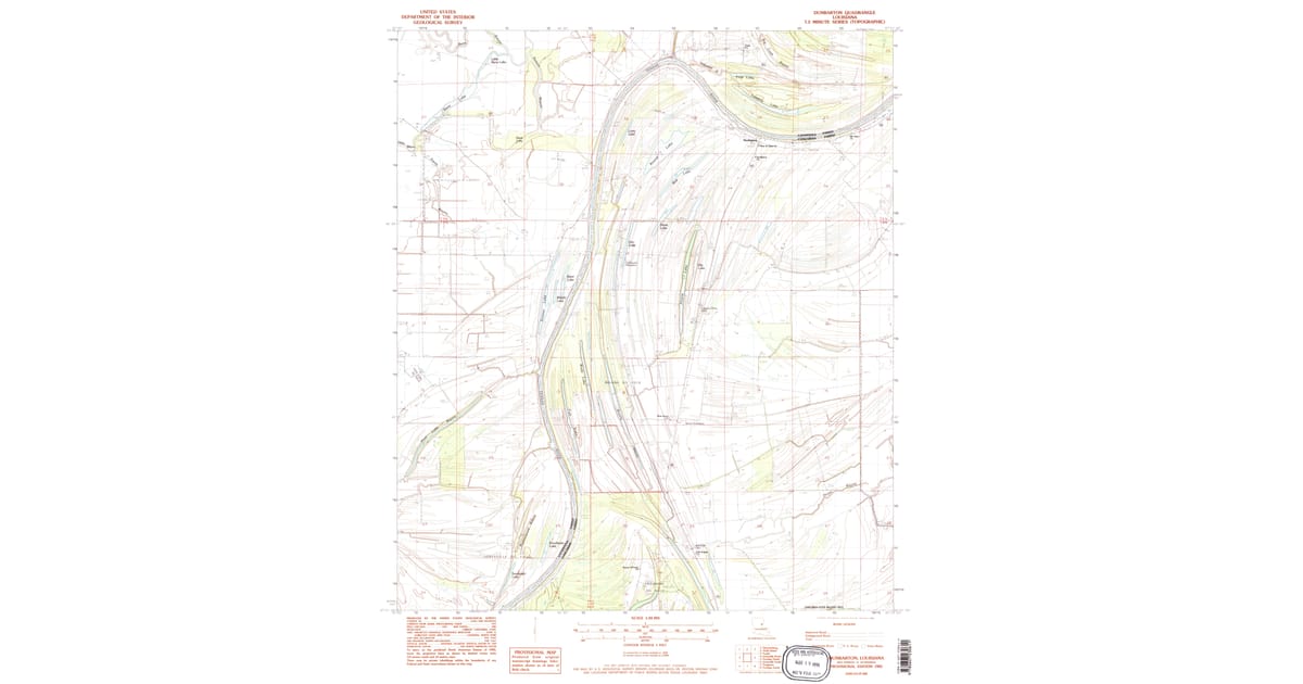 1983 Map of Dunbarton, Concordia Parish, LA — High-Res | Pastmaps