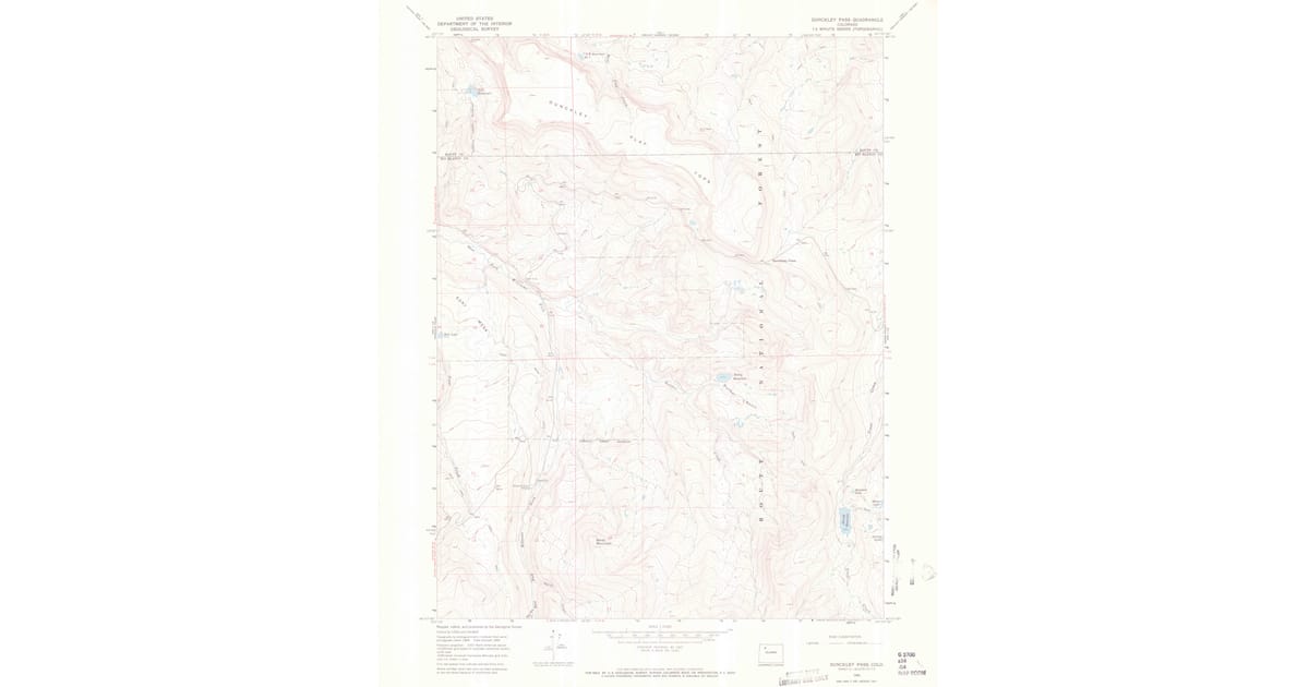 1966 Map of Dunckley Pass, Rio Blanco County, CO — High-Res | Pastmaps