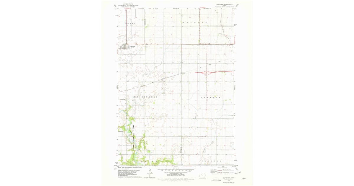 1978 Map of Duncombe, IA — High-Res | Pastmaps