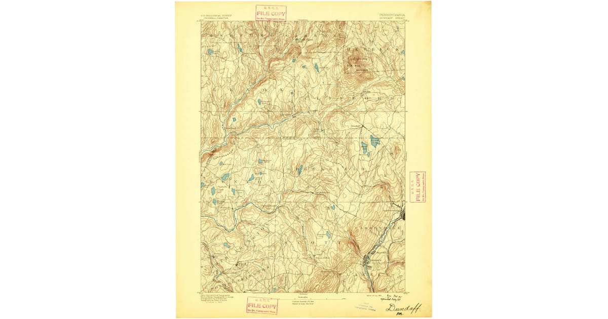 Old Maps of Greenfield Township, PA for Metal Detecting | Pastmaps