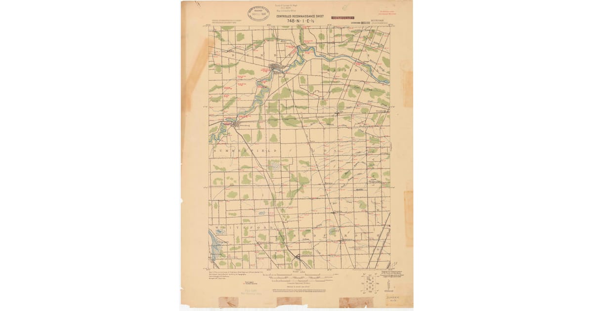 Old Maps of Dundee Township, MI | Pastmaps