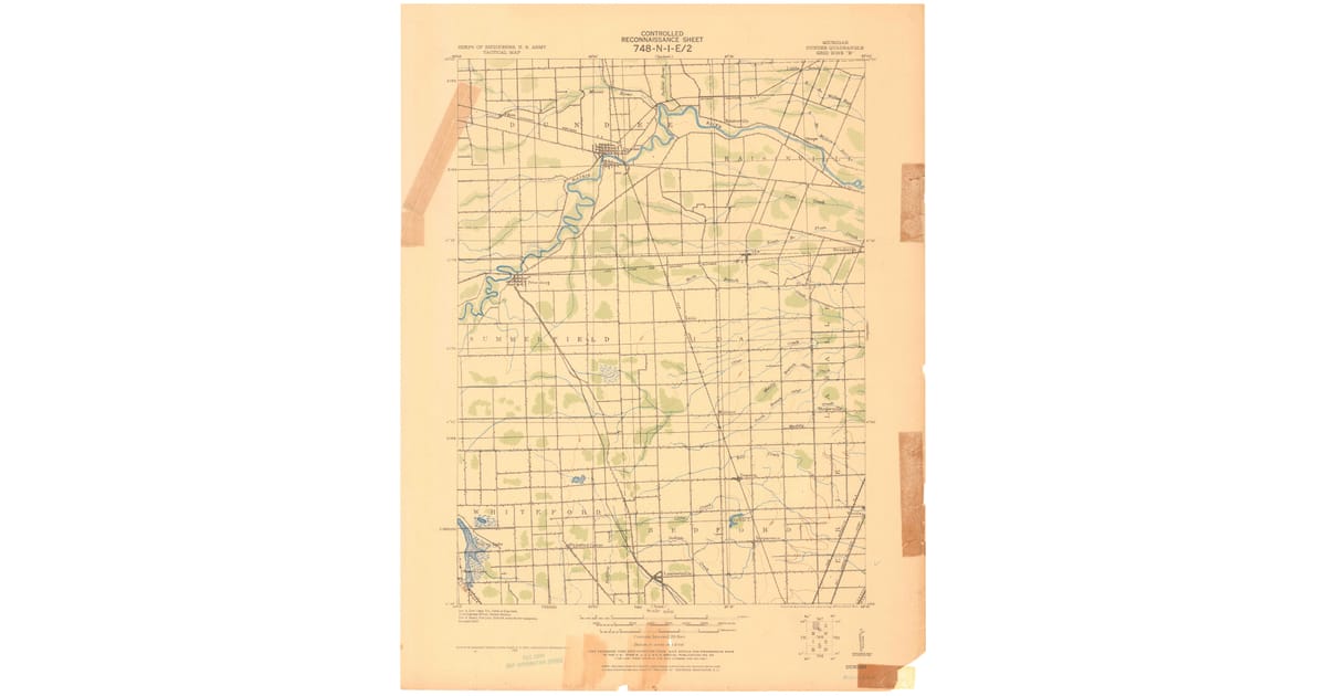 1920s Maps of Monroe County, MI | Pastmaps