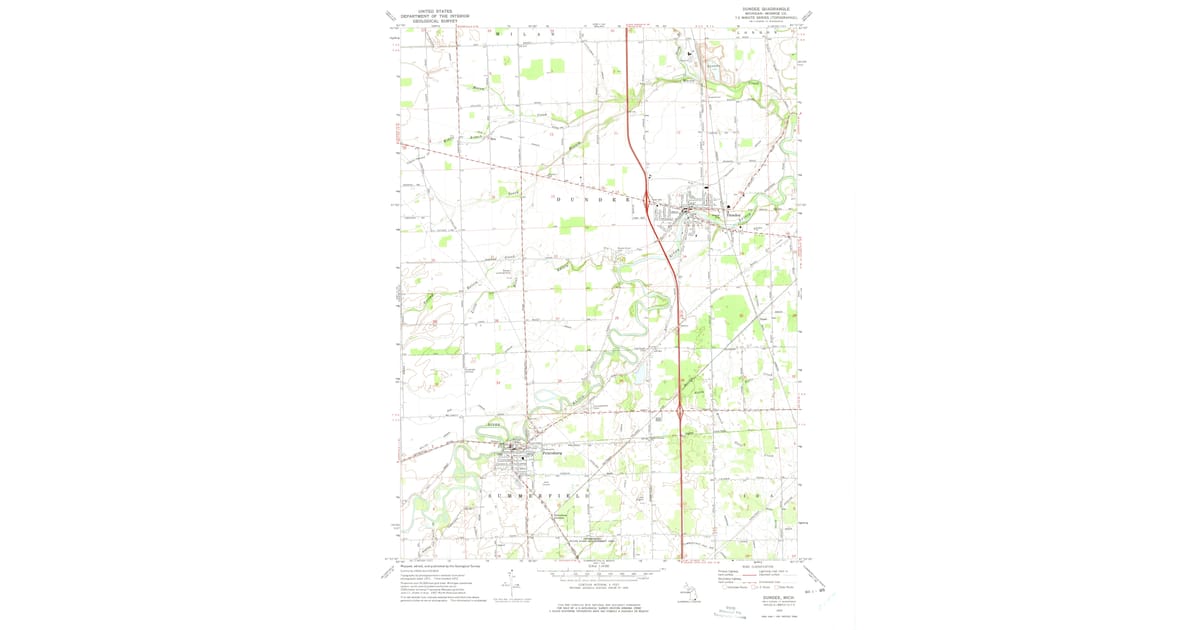 1970s Maps of Monroe County, MI | Pastmaps