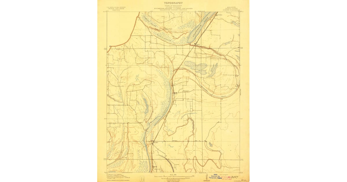 1910 Map of Dundee, MS — High-Res | Pastmaps