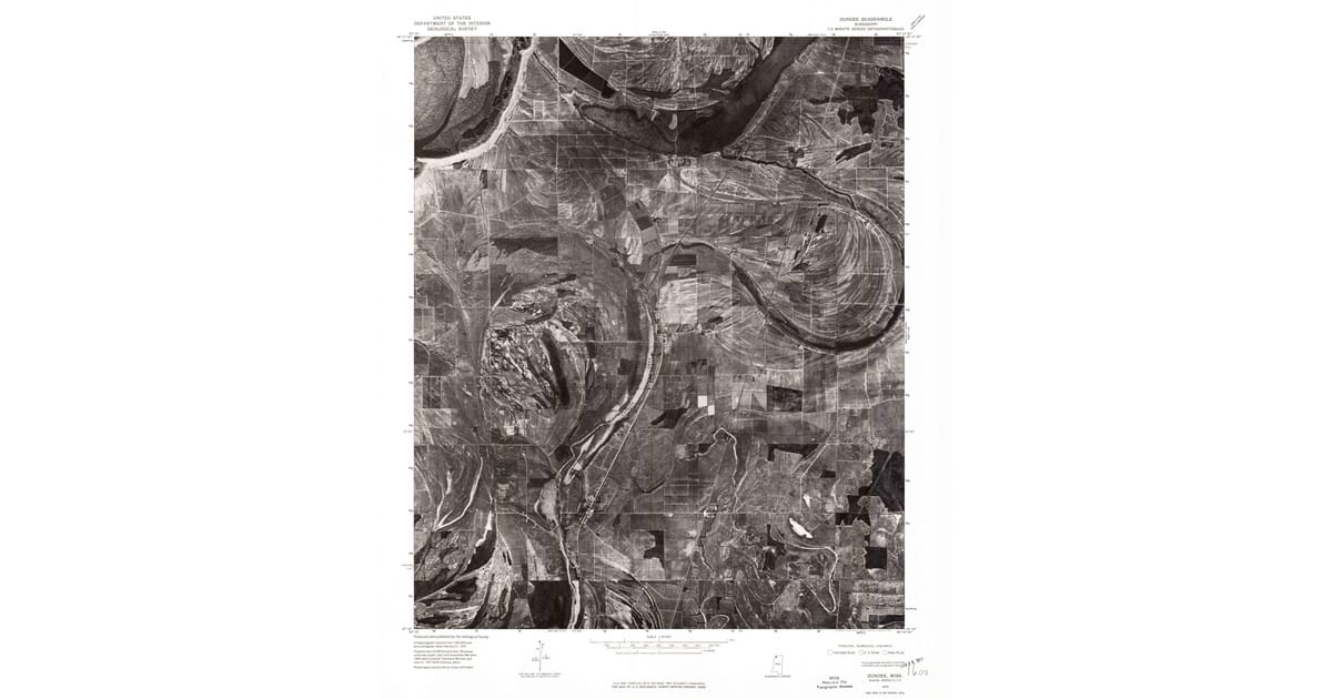 1975 Map of Dundee, MS — High-Res | Pastmaps