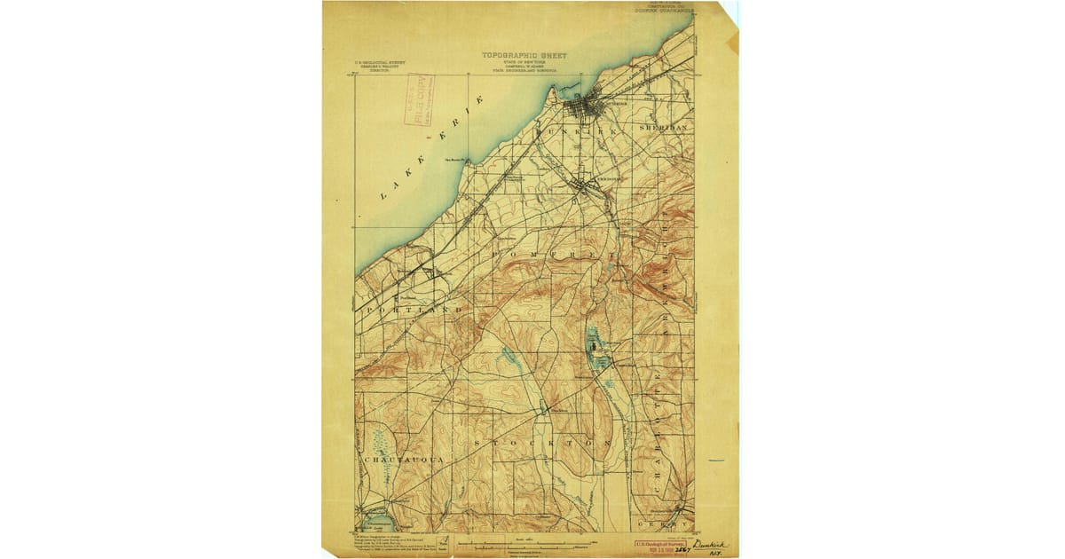 Old Maps of Dunkirk, NY for Genealogy | Pastmaps
