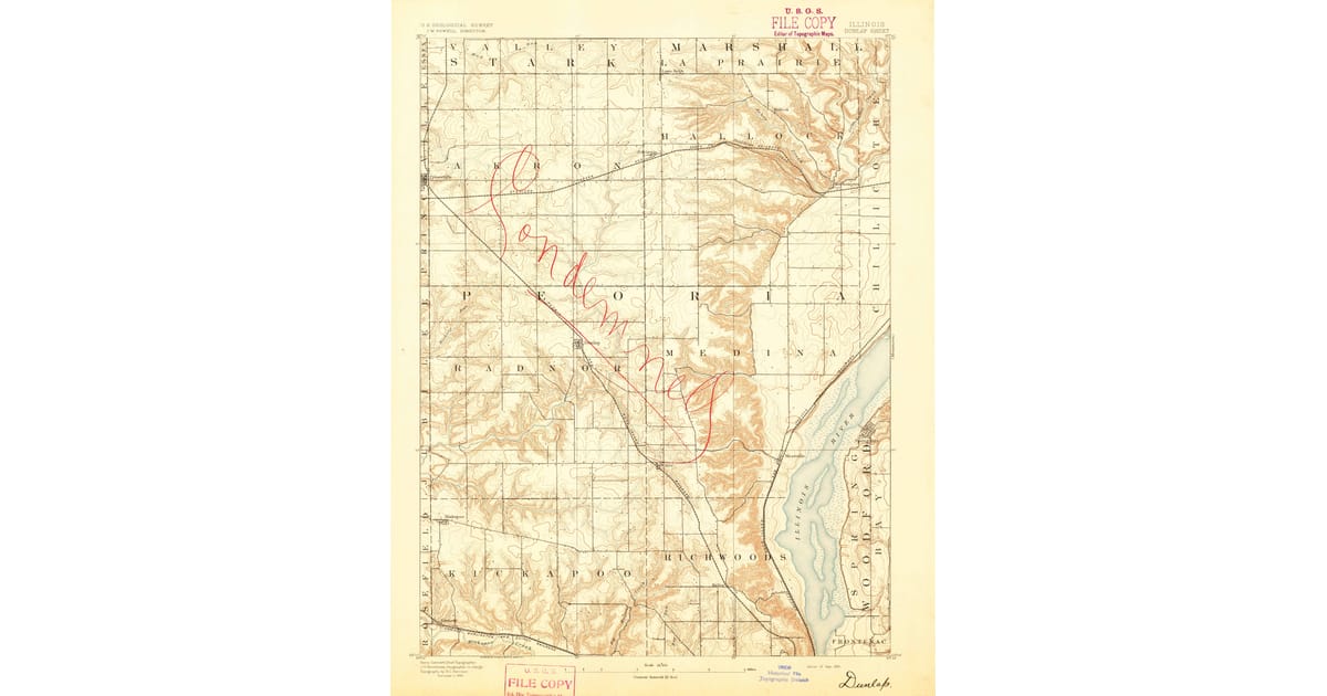 Old Maps of Stark County, IL for Genealogy | Pastmaps