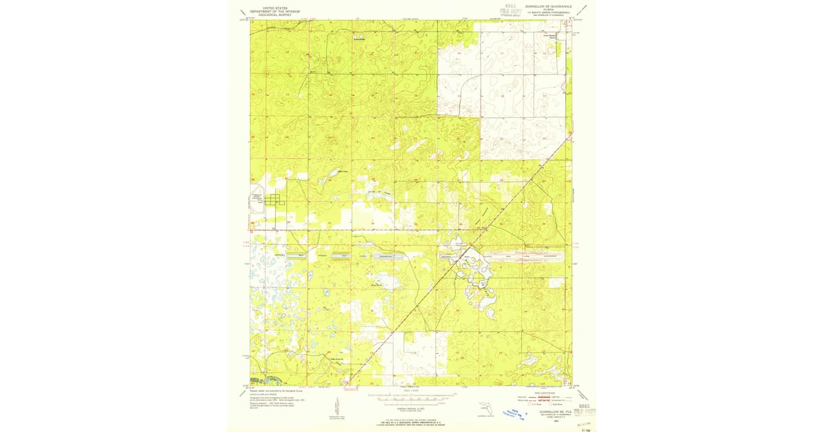 1954 Map of Dunnellon SE, Marion County, FL — High-Res | Pastmaps