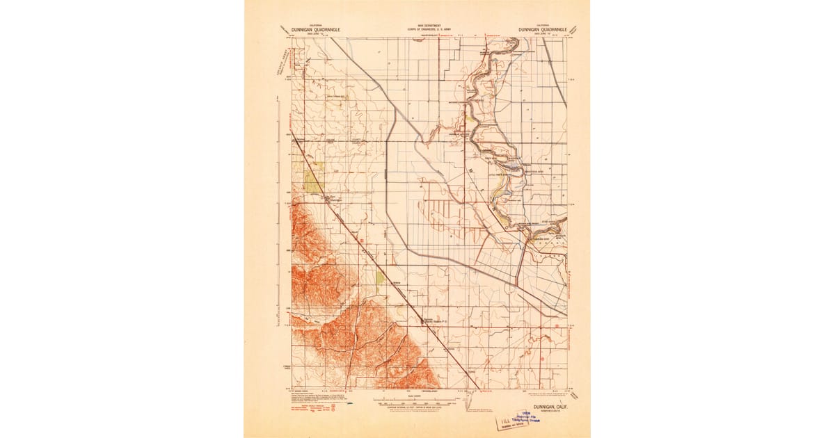 1941 Map of Dunnigan, CA — High-Res | Pastmaps