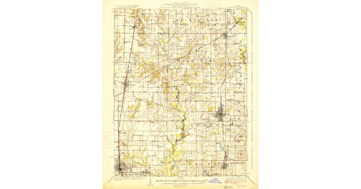 1926 Map of Duquoin, Perry County, IL — High-Res | Pastmaps