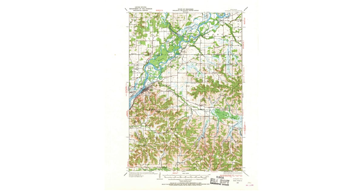 Old Maps of Durand, WI for Hiking & Exploration | Pastmaps