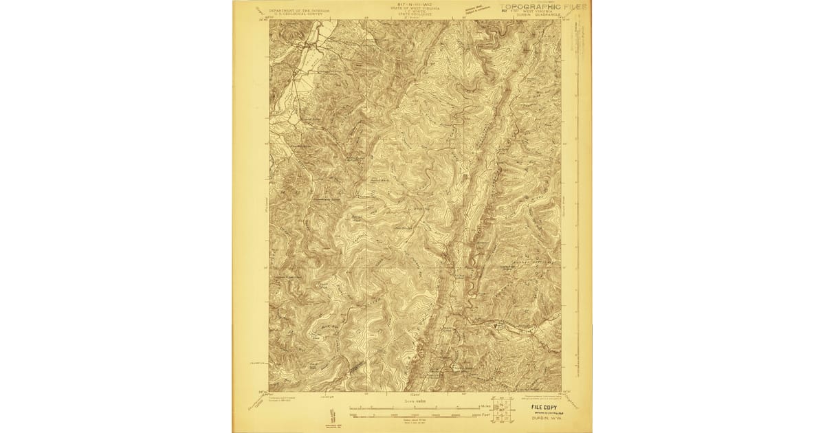1922 Map of Durbin, WV — High-Res | Pastmaps