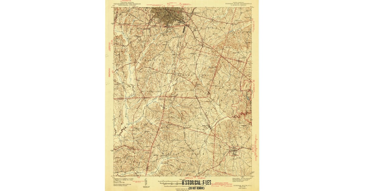 Old Maps of Durham, NC for Genealogy | Pastmaps