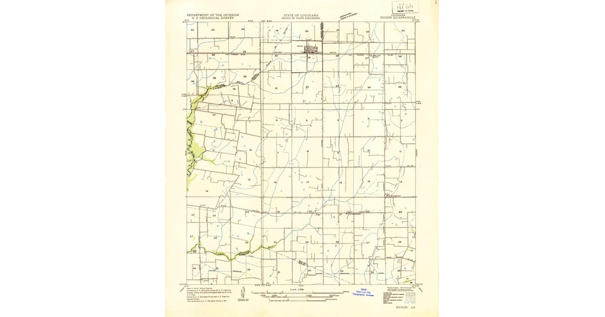 Old Maps of Acadia Parish, LA for Genealogy | Pastmaps
