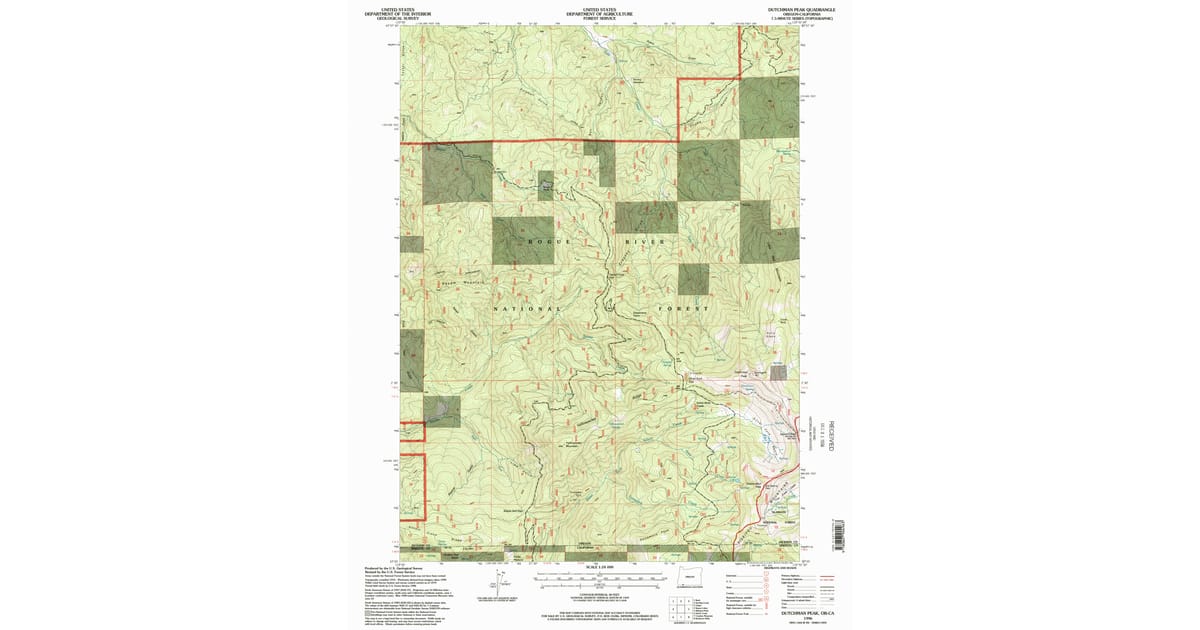 1990s Maps of Jackson County, OR | Pastmaps