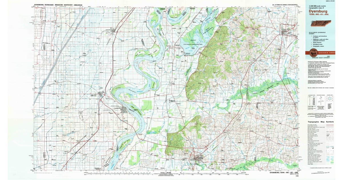 1980s Maps of Fulton County, KY | Pastmaps
