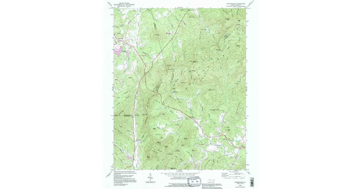1990s Maps of McDowell County, NC | Pastmaps