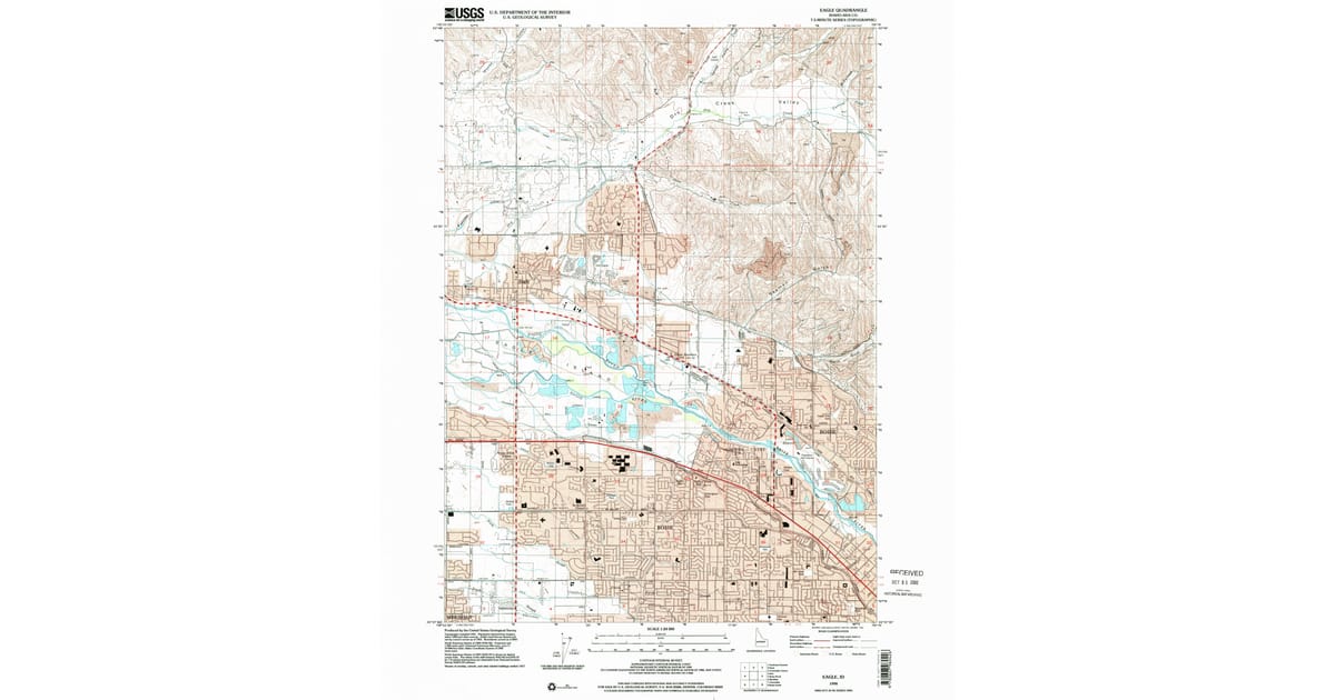 1998 Map of Eagle, ID — High-Res | Pastmaps