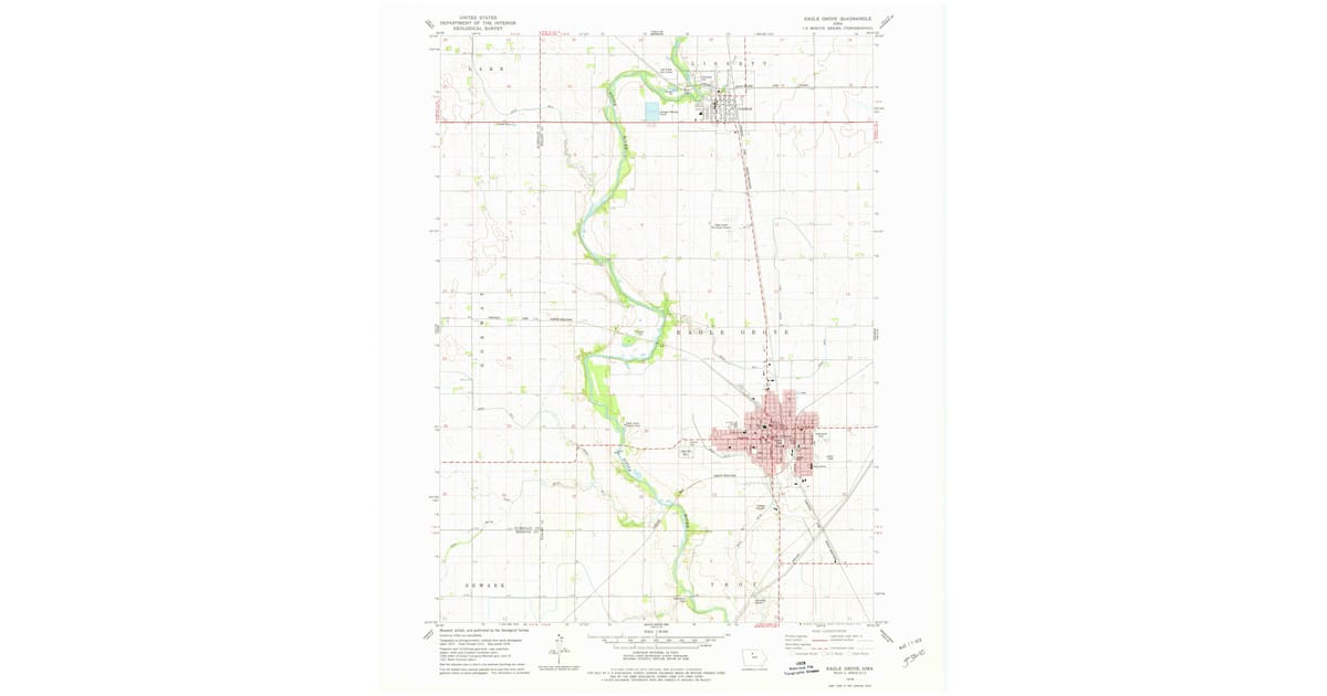 1978 Map of Eagle Grove, IA — High-Res | Pastmaps