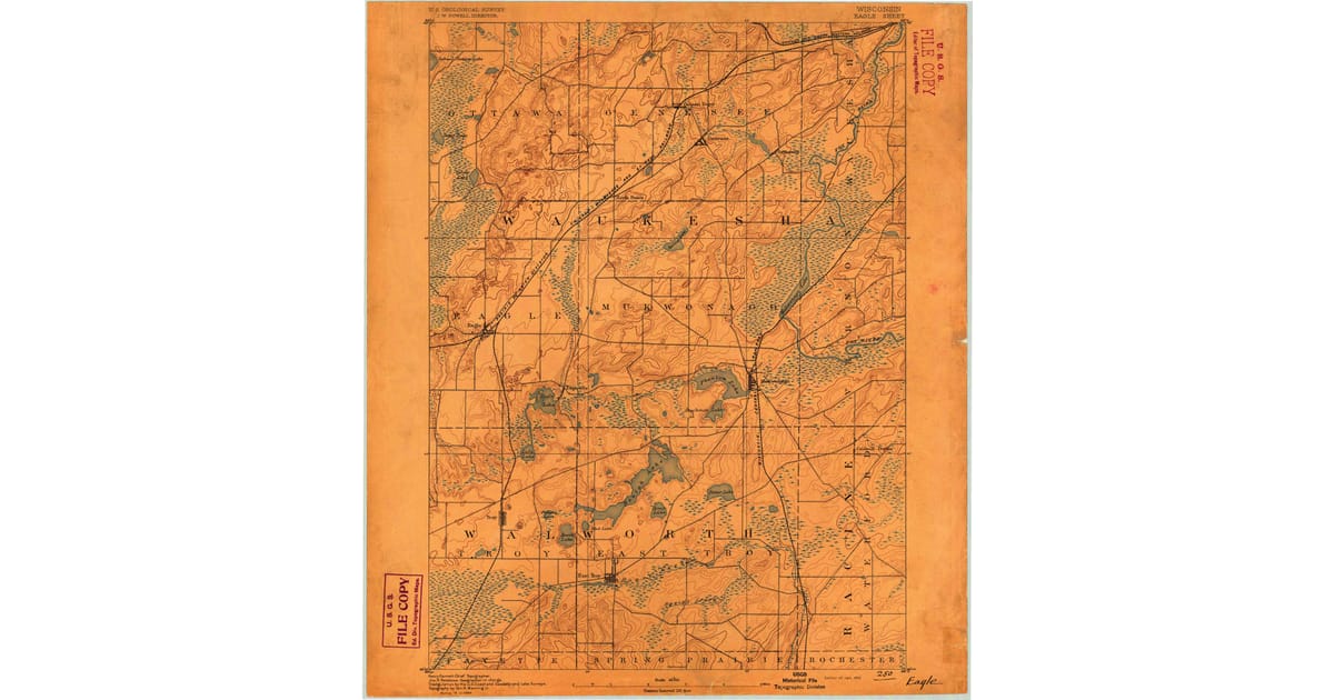 Old Maps of Mukwonago, WI | Pastmaps