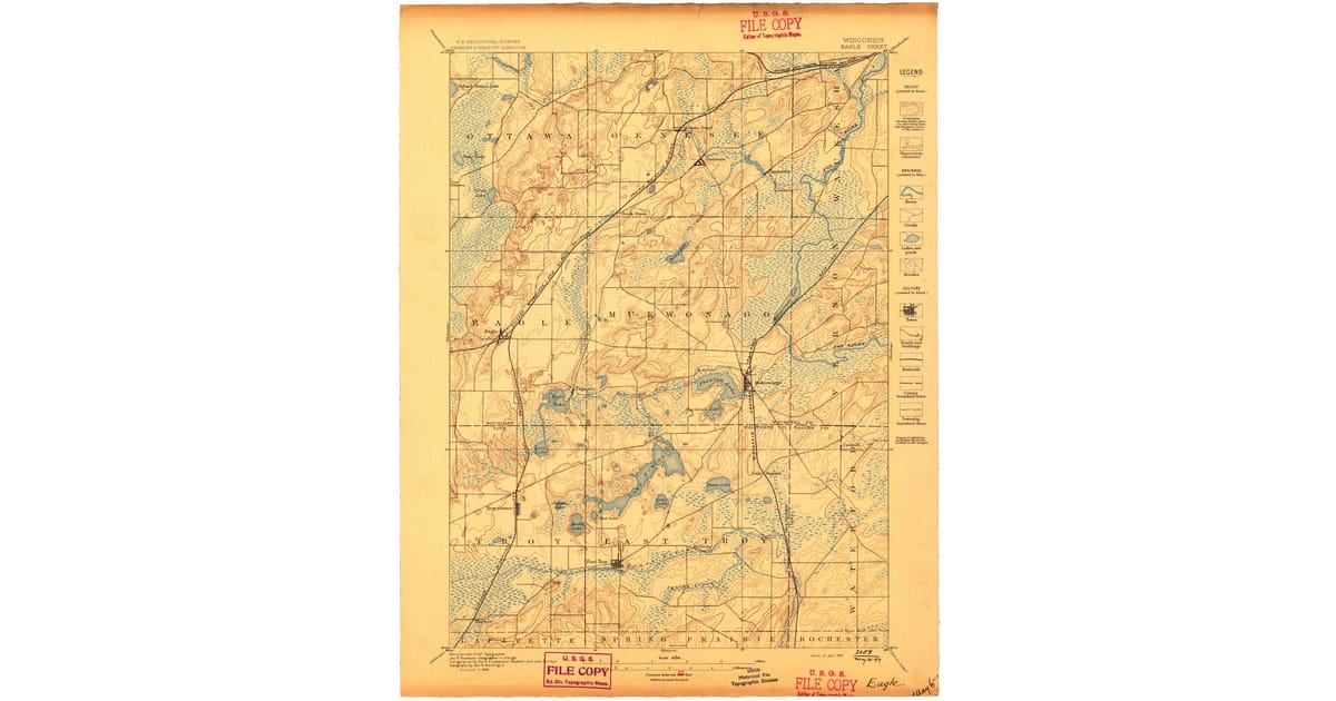 1897 Map of Eagle, WI — High-Res | Pastmaps