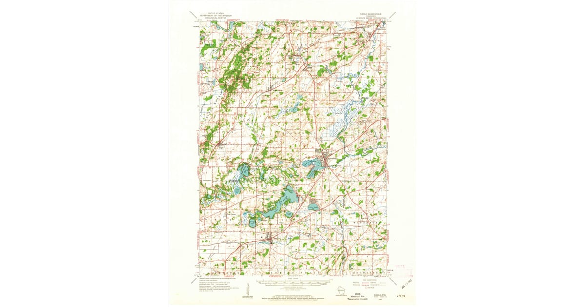 1960 Map of Eagle, WI — High-Res | Pastmaps